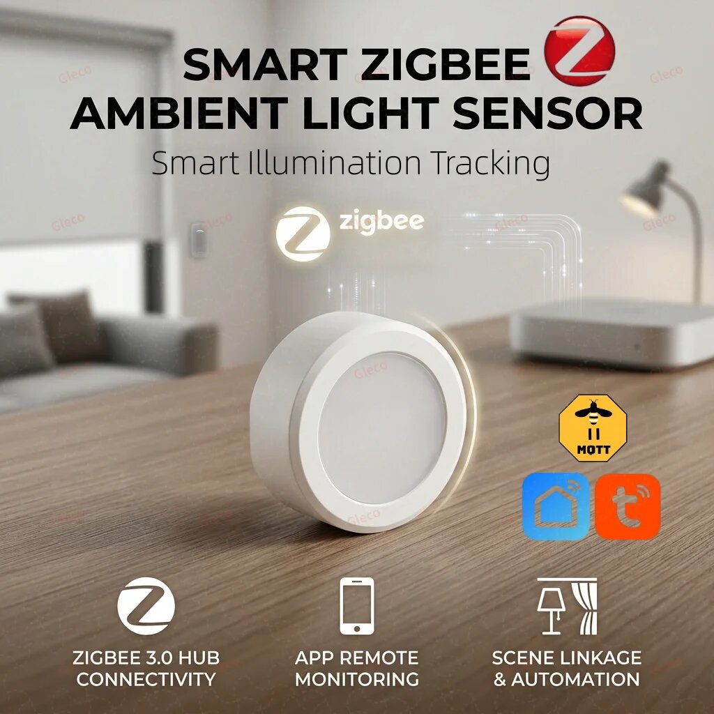Датчик освещенности coolo zigbee smart light sensor TYPE1 for z2m — фото 1