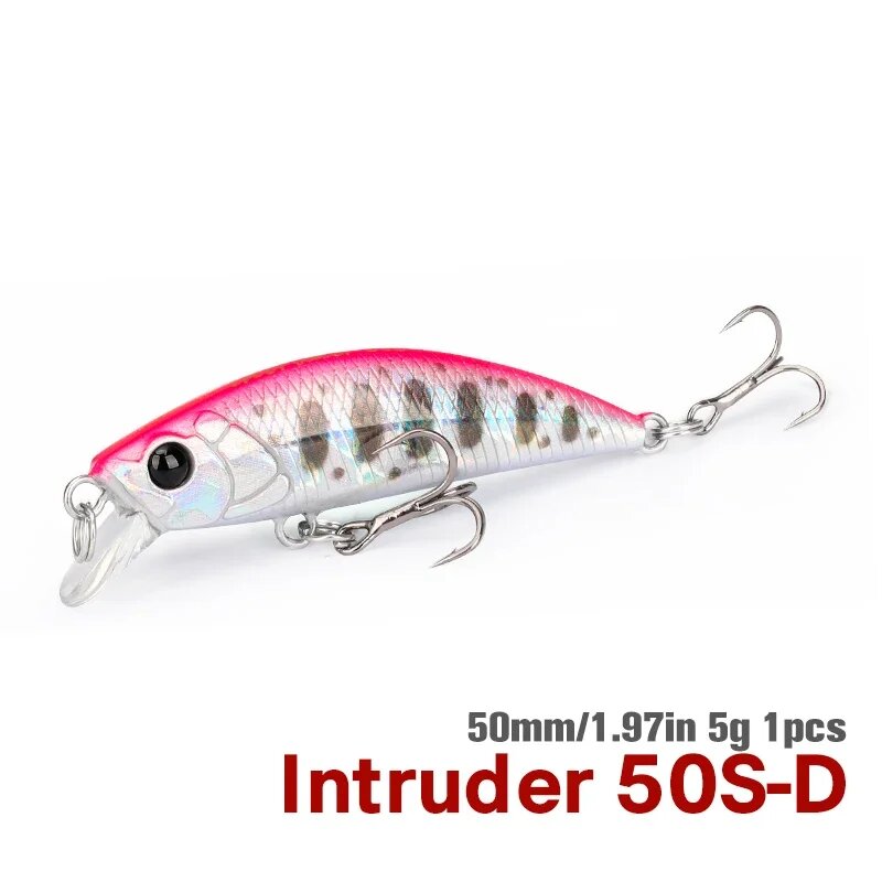 TSURINOYA Intruder 50S-D воблер, Розовый, DW106-D