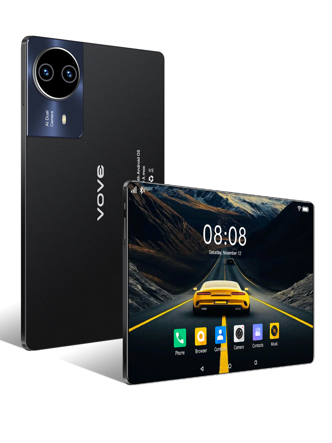 Планшет игровой 16ГБ/1ТБ 11.6"экран Helio G99 процессор 8800 мАч Русская клавиатура С помощью мыши и стилуса, Черный