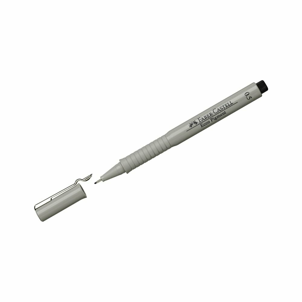 Капиллярная ручка Faber-Castell Ecco Pigment черная, 0.5 мм 166599