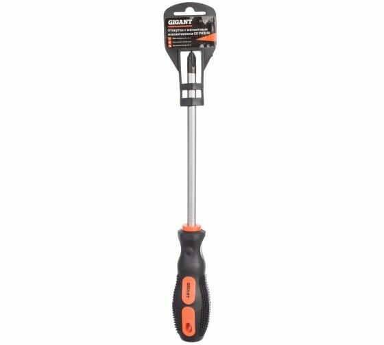 Отвертка крестовая длинная Gigant PH3x150 с магнитным наконечником GS PH3150
