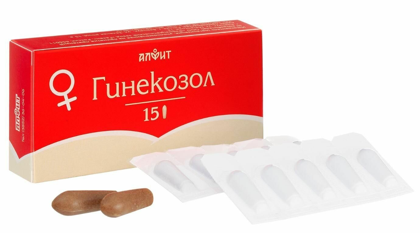 Фитосвечи Алфит Гинекозол, крем твердый порционный № 15х2 г 5753