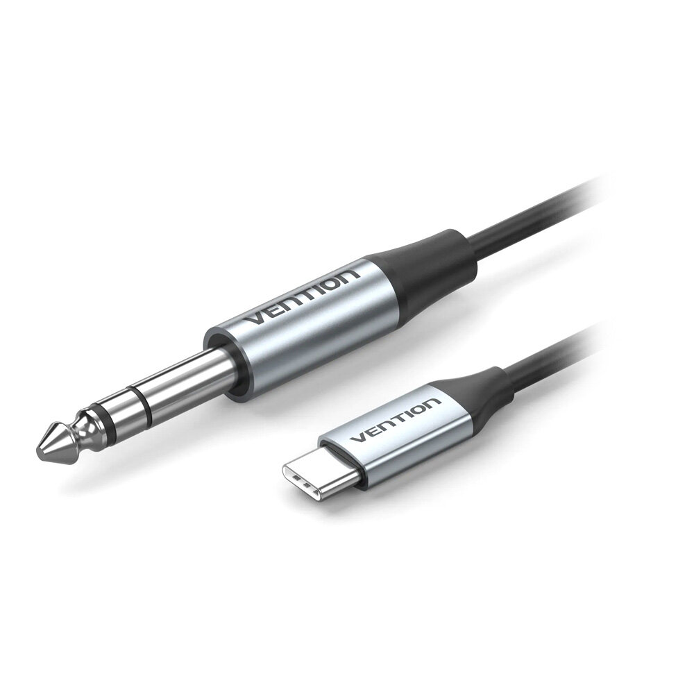 Vention USB-C M/Jack 6.35mm M DAC 1.0m grey кабель переходник