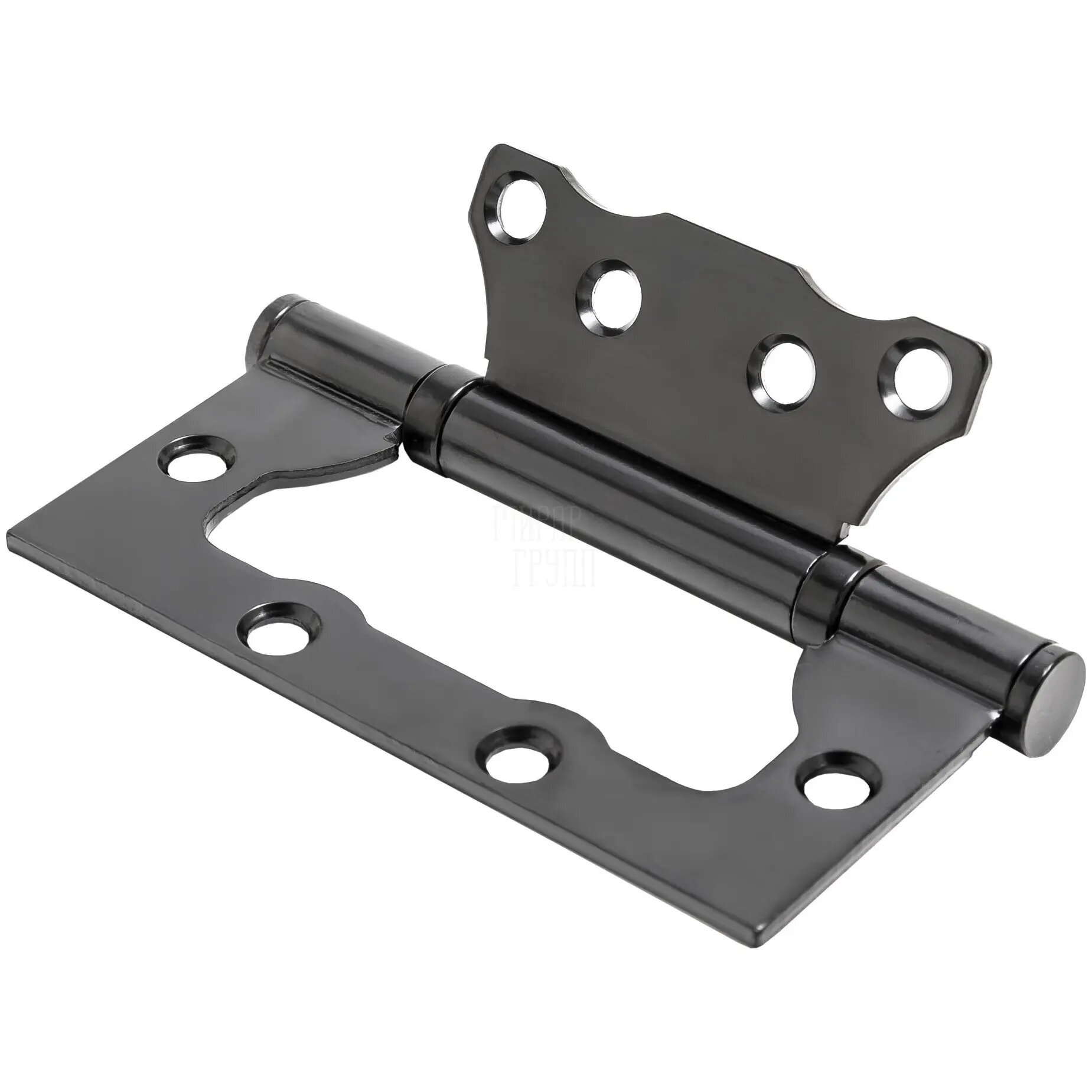 Петля стальная плоский колпачок B2B 100-2S FH Black черный (без врезки) (цена за 1 деталь)