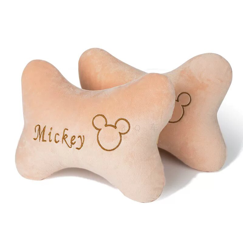 Набор шейных подушек Mikey бежевый 2 штуки для комфорта в автомобиле