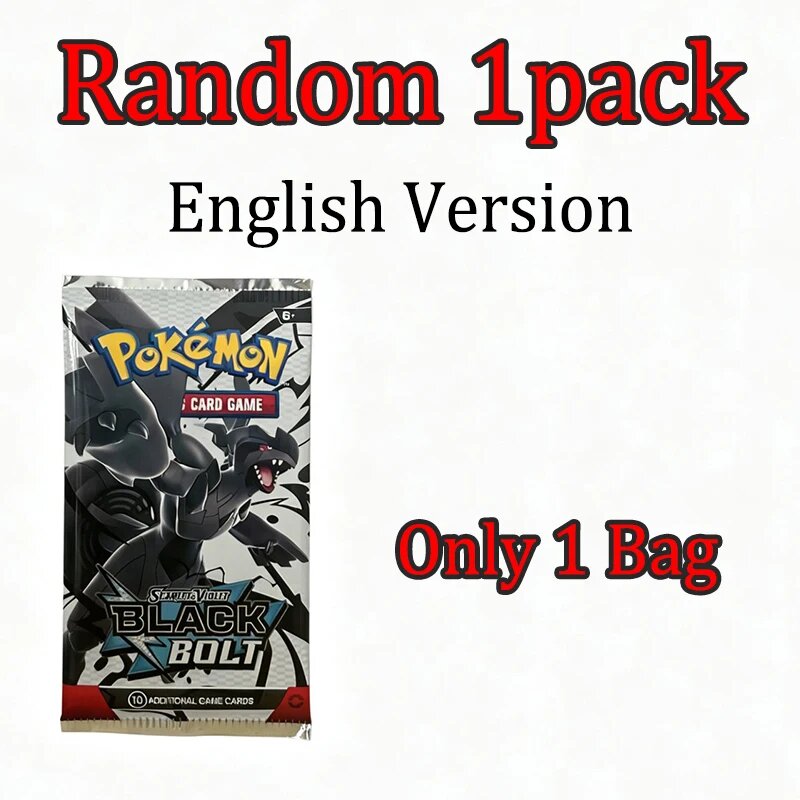 Коллекционные карты Pokemon Scarlet Violet Black Bolt 360 шт 1 Pack