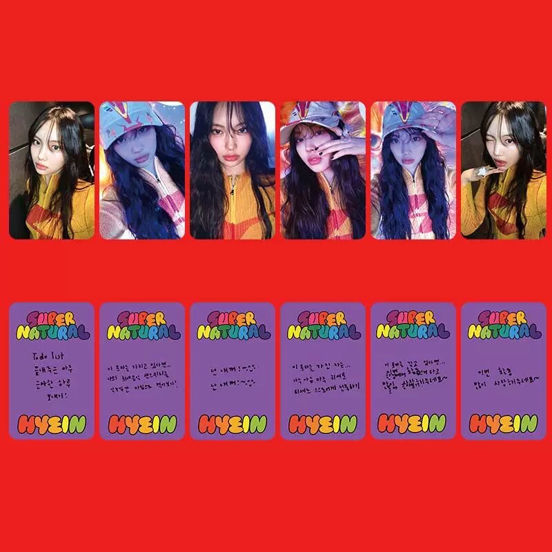 Официальный набор карт JING SUPER HYEIN индивидуальная упаковка 6 карт для фанатов MINJI HANNI HAERIN Стиль 10
