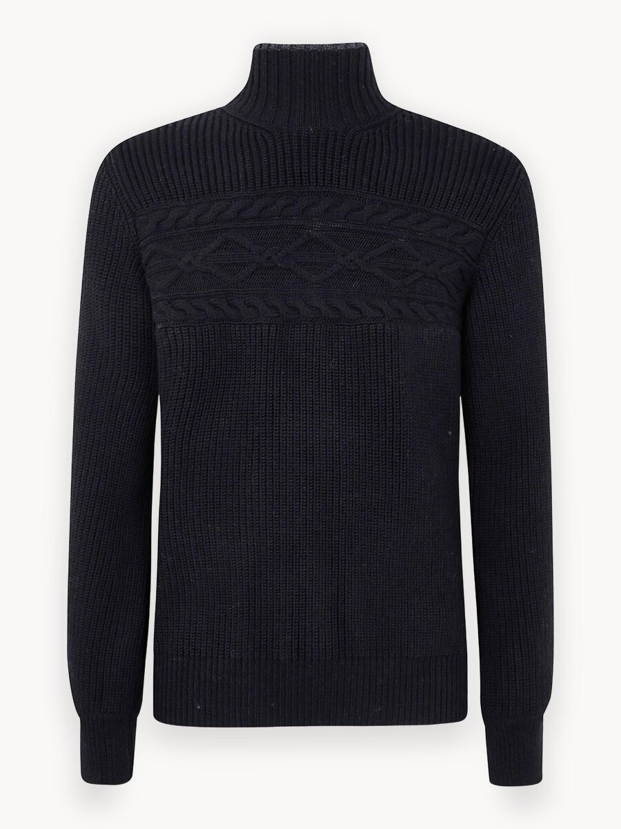 Свитер Cable-knit high-neck sweater