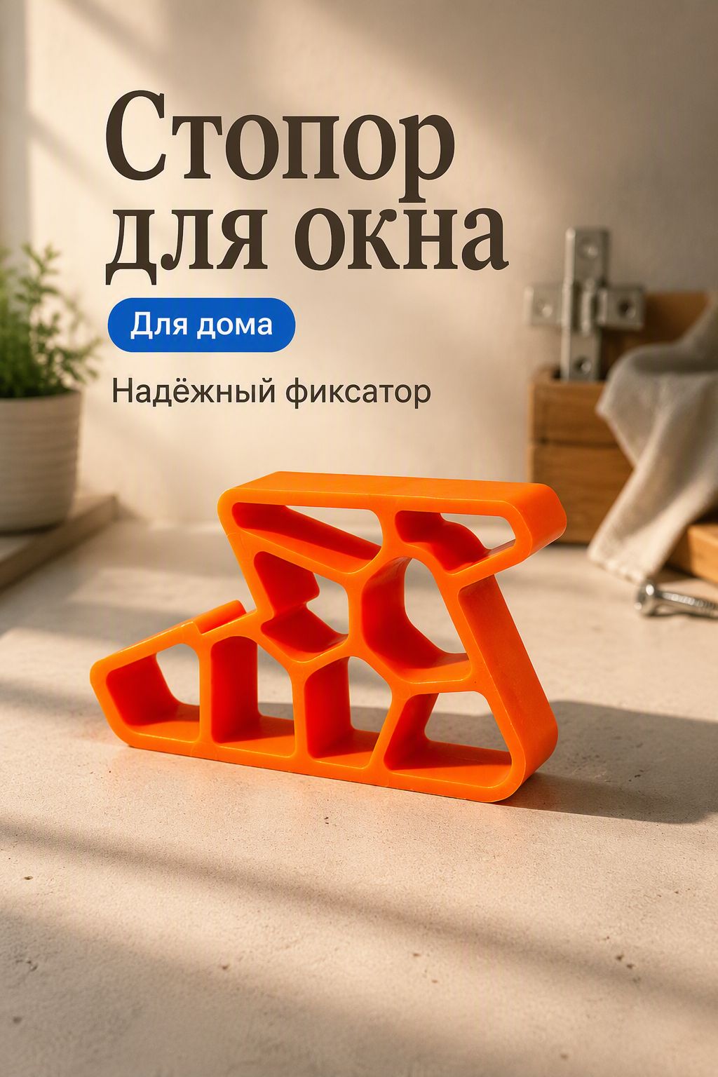 Ограничитель для окна и балконной двери, стопор для направляющей, фиксатор для дома и дачи