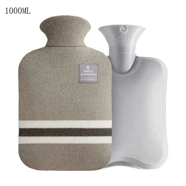 Водяная грелка из ПВХ 1000/2000 мл Серый, Grey 1000ML