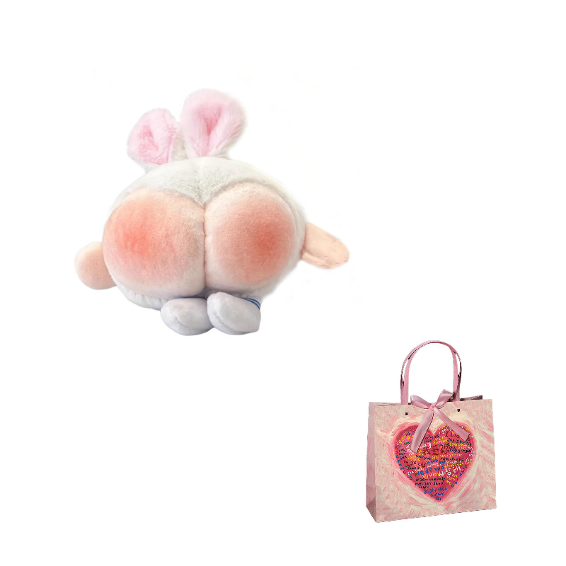 Плюшевая кукла унисекс JIHUIMAO Peach Butt Squeeze Fun, 10.5 см
