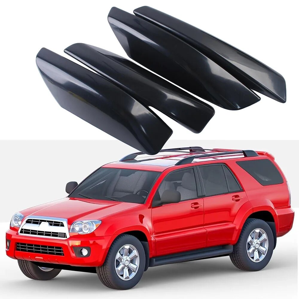 Защитная накладка на рейлинг крыши Roof Rack 4P для Toyota 4Runner SW4 N210 2003-2009, черная