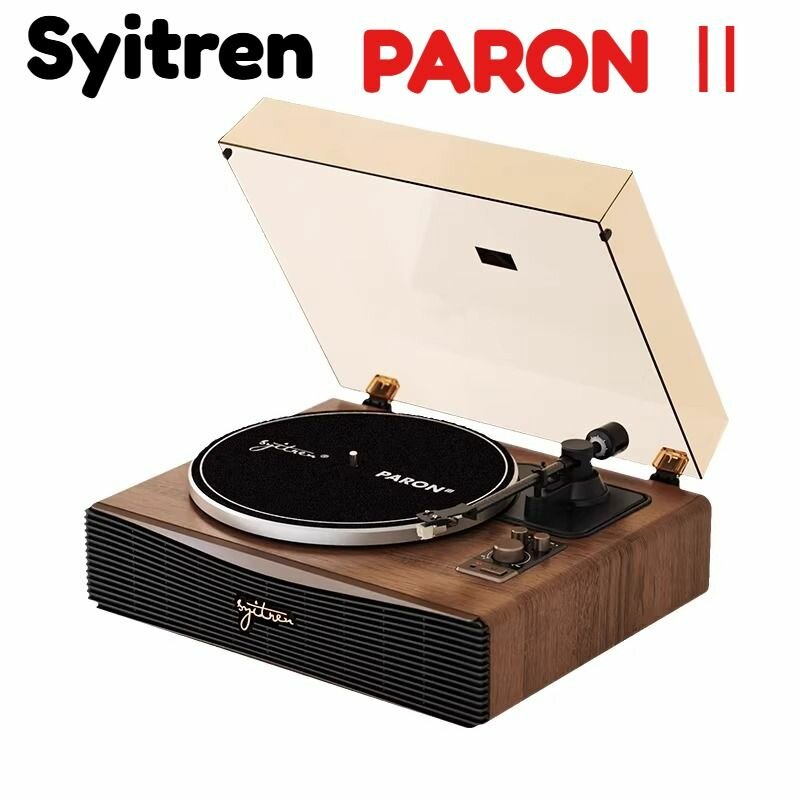 Syitren PARON Проигрыватель виниловых пластинок , винтажный фонограф , современный музыкальный автомат, стереофон