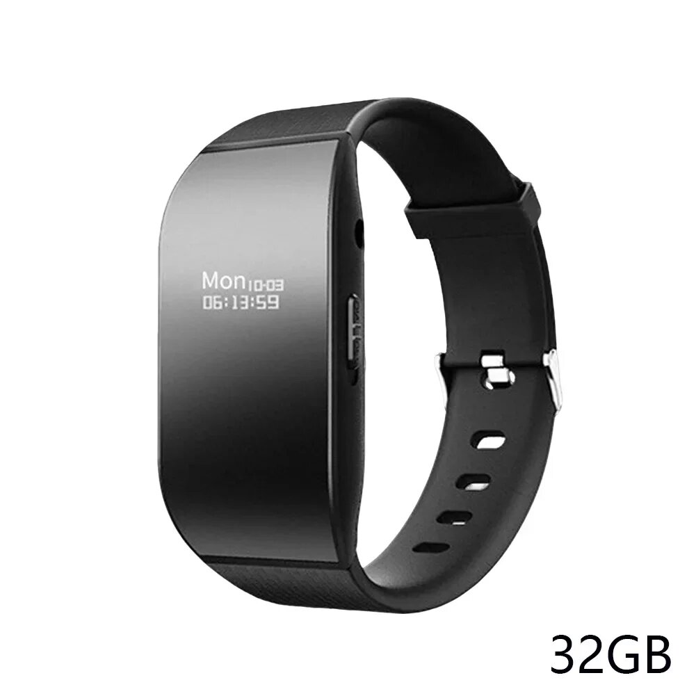 Браслет-диктофон 32GB, черный