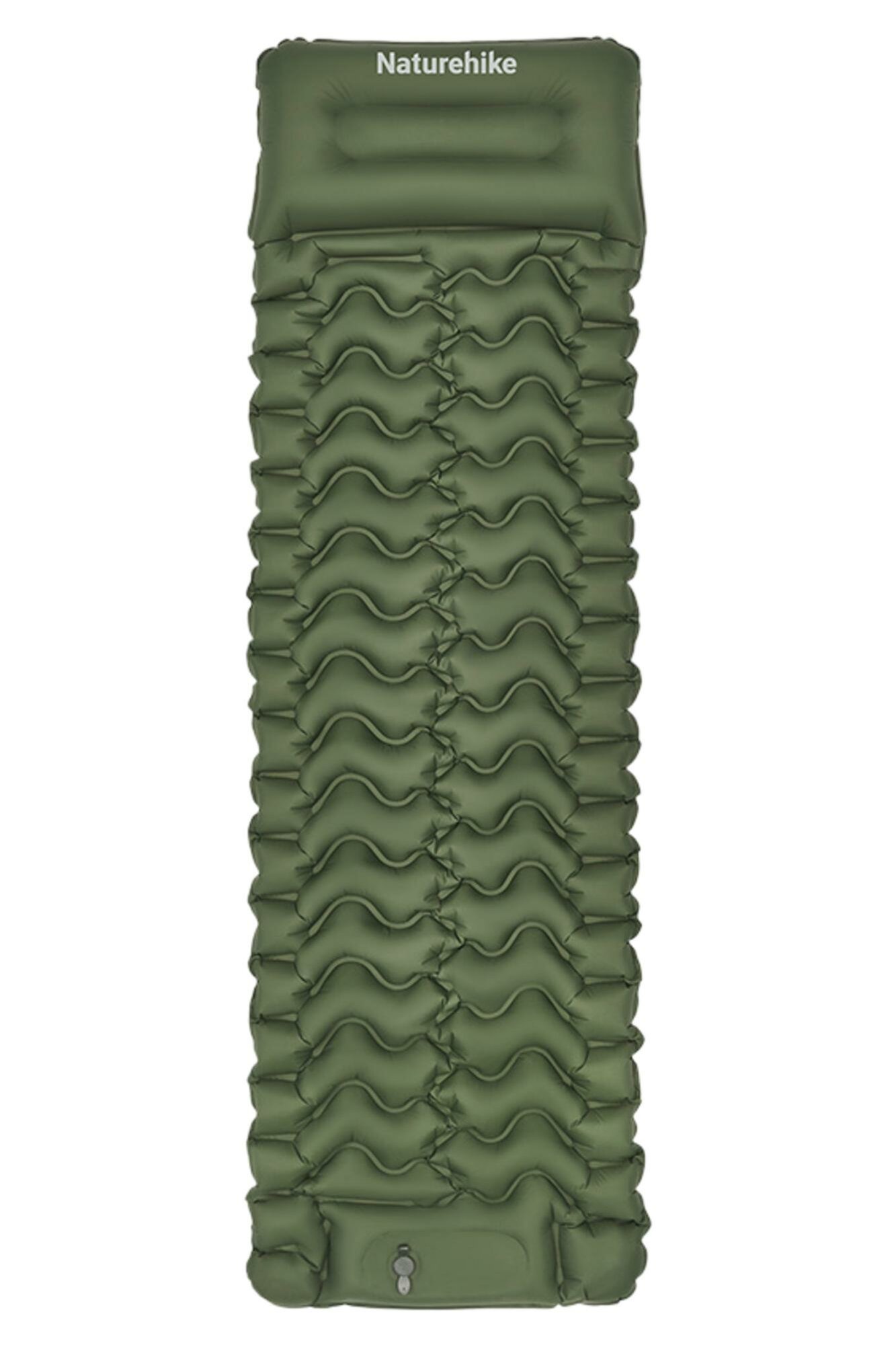 Коврик надувной Naturehike FC01 Inflatable Cushion Single Foot Pump 6.5cm Army Green