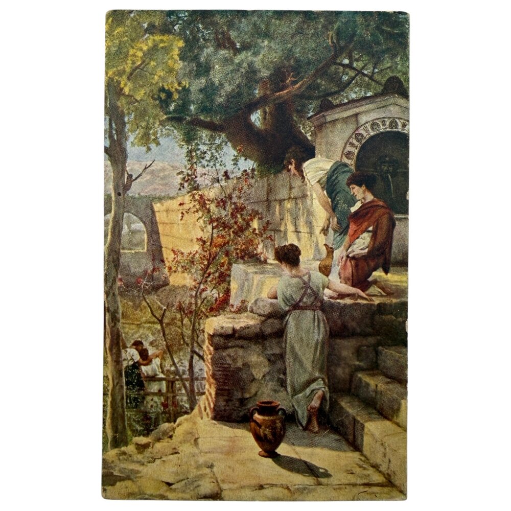 Почтовая открытка "Г. Семирадский - Неосторожные" 1900-1914 гг. Ришар, Российская Империя