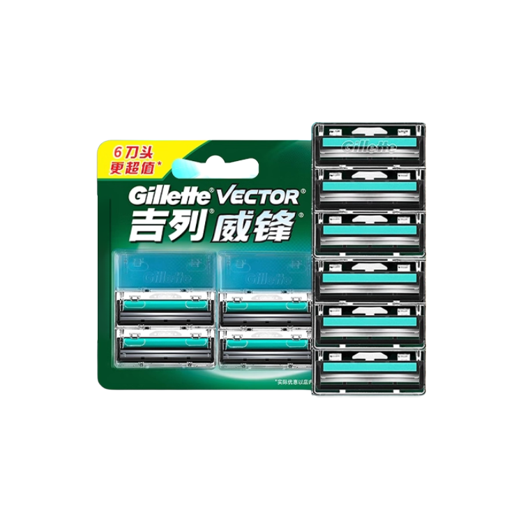Бритва мужская Gillette Wei Feng Двойные лезвия для ручной бритвы, Сменные картриджи