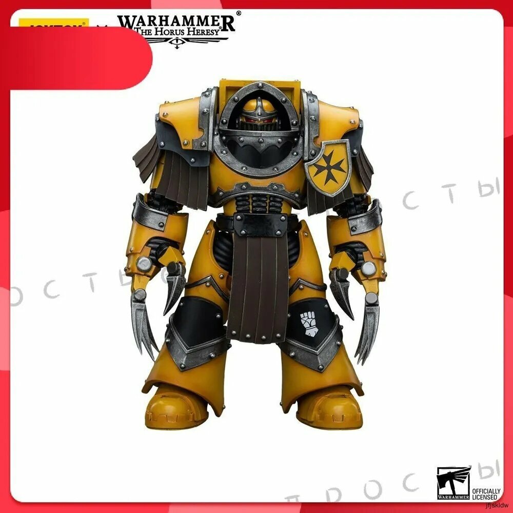 Подвижная фигурка JOYTOY Warhammer 40K Imperial Fists Legion Cataphractii Terminator Squad Legion Cataphractii with Lightning Claws коллекция игрушек