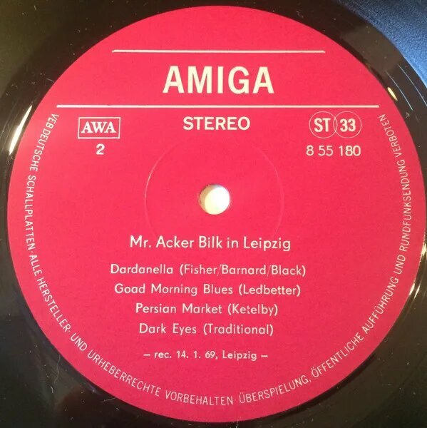 Mr. Acker Bilk Orchestra - Mr. Acker Bilk In Leipzig VG+ — фото 1