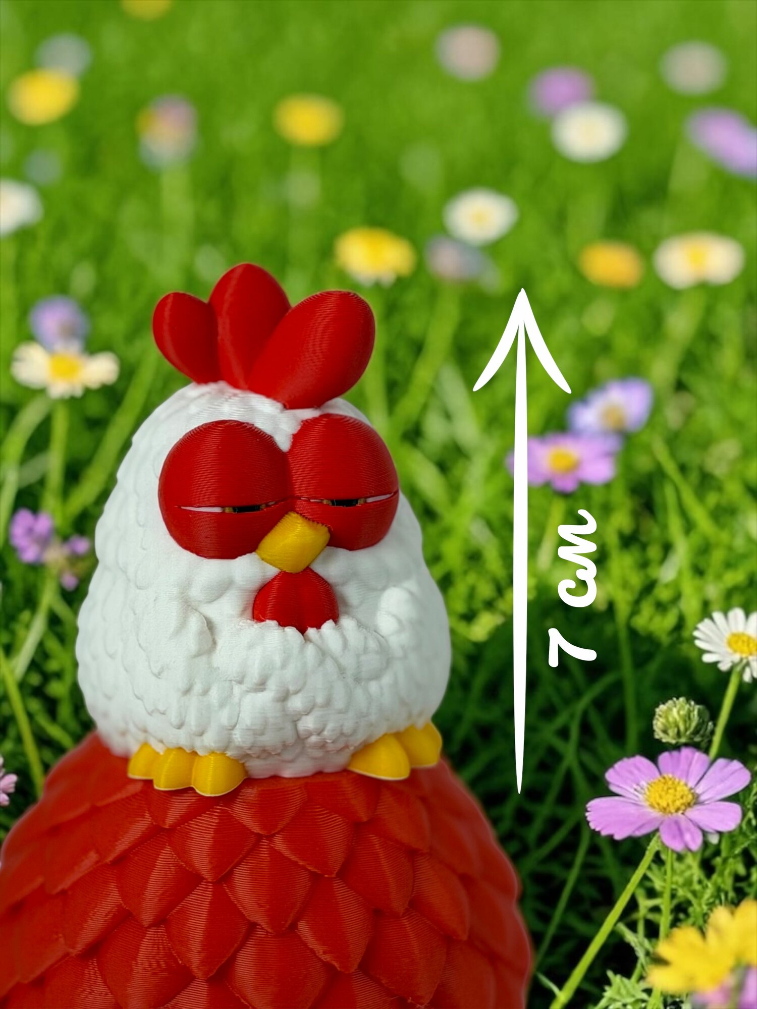 Игрушка 3D "Цыплёнок PLA", яркий цвет, экологический пластик, 7 см — фото 1