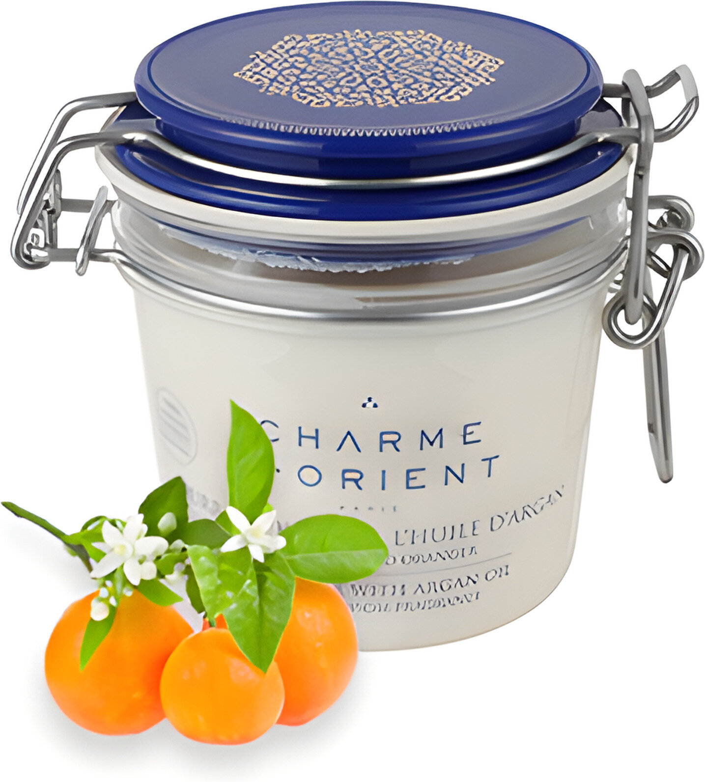 Charme d'Orient Гоммаж квасцовый с ароматом цветков апельсинового дерева Alum Stone Body Scrub Orange Blossom Fragrance 100ml