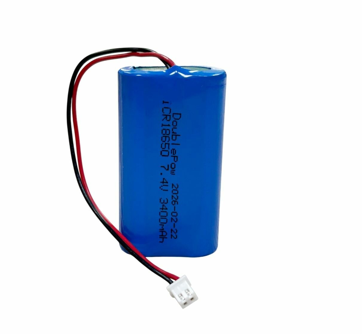 Аккумулятор Doublepow ICR18650 2S-PCM 7.4V 3400mAh Li-ion с контроллером и разъемом XH2.54-2P