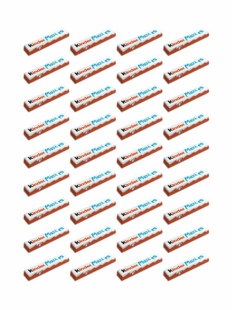 Kinder Шоколад Maxi с молочной начинкой, 21 г, 36 шт