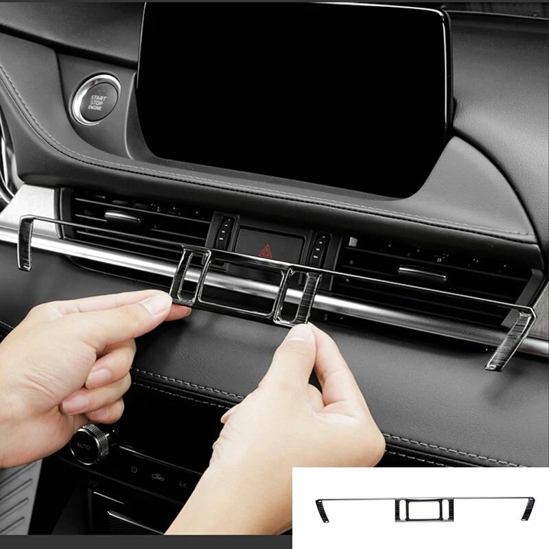 Внутренняя отделка для Mazda 6 Mazda6 2019 2020 2021, центральная консоль, панель стаканов, рамка передач, декоративная накладка автомобиля.