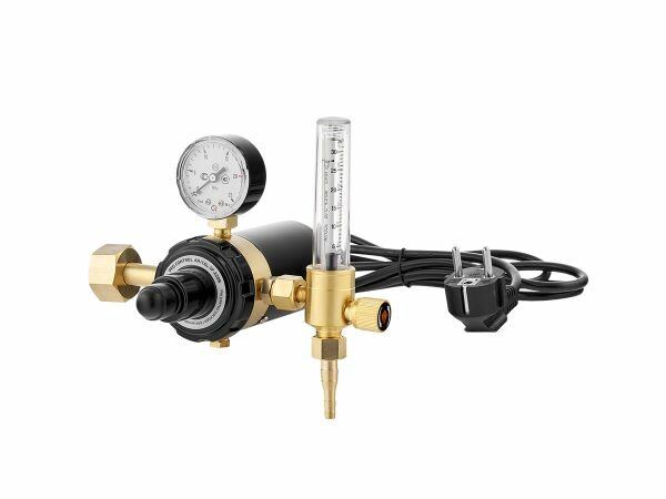 Регулятор расхода газа PRO CONTROL AR/CO2 1Р 220В, Латунь, Сварог