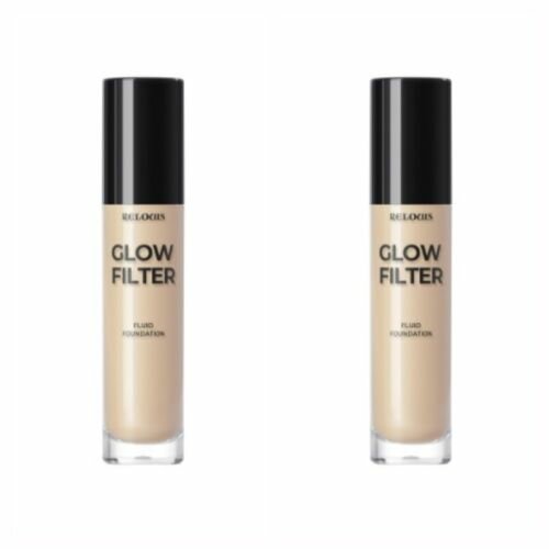 Relouis Тональный флюид Glow Filter Fluide Foundation Сияющий, с эффектом фильтра, тон 03 Warm Beige, 20 гр, 2 уп/