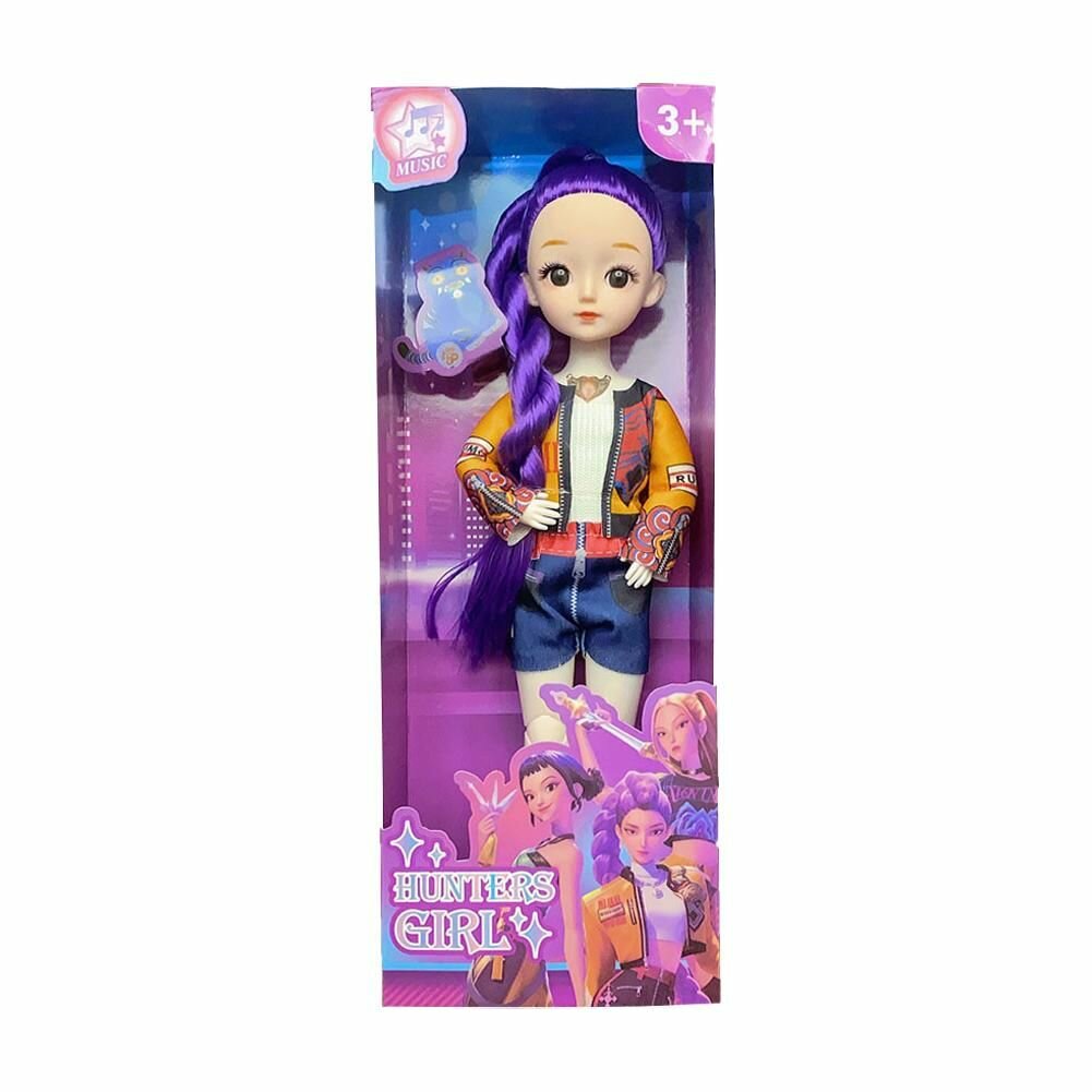 Hunters Girl Кукла из музыкальной серии, синие волосы, 30 см
