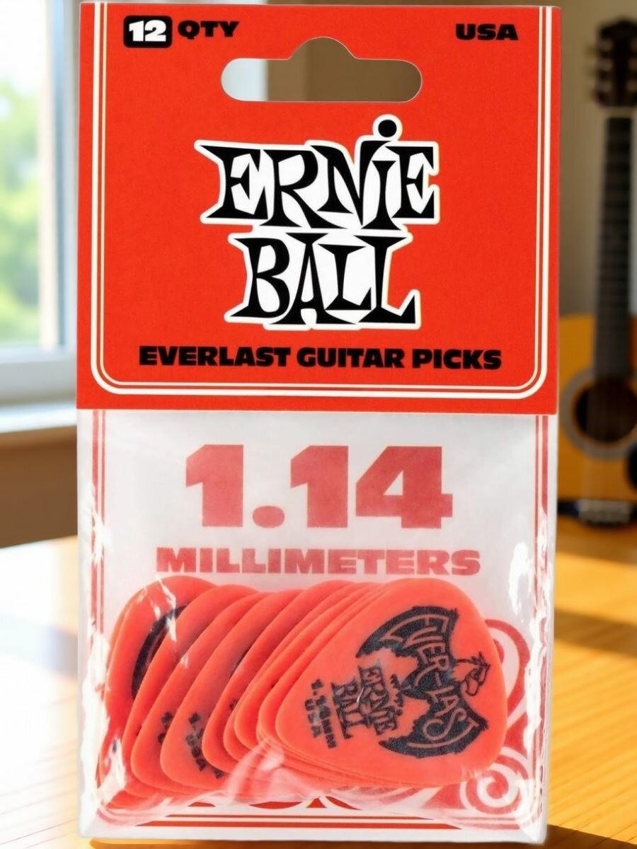 Ernie Ball 9194 Everlast - Набор медиаторов 12 шт.