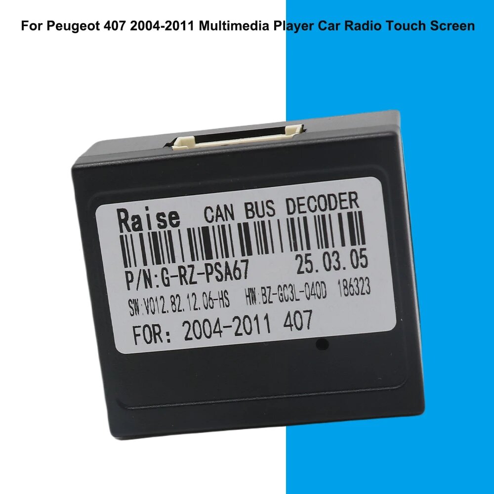 Raise PSA-RZ-67 Android-радио головное устройство 16-контактный Power Canbus для Peugeot 407 2004-2011, мультимедийный плеер, автомобильное радио, сенсорный экран