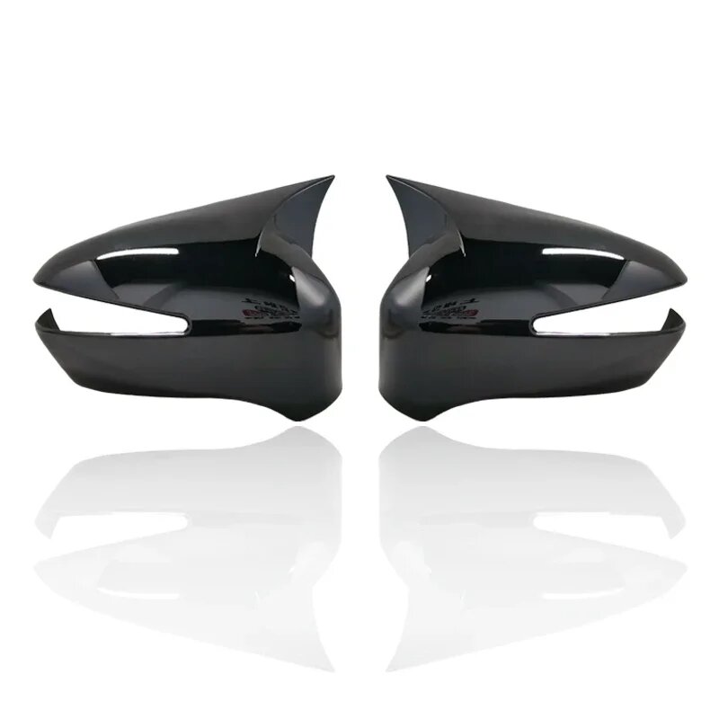 Черные накладки на зеркала Honda Civic FD6 2006-2012 (пара)
