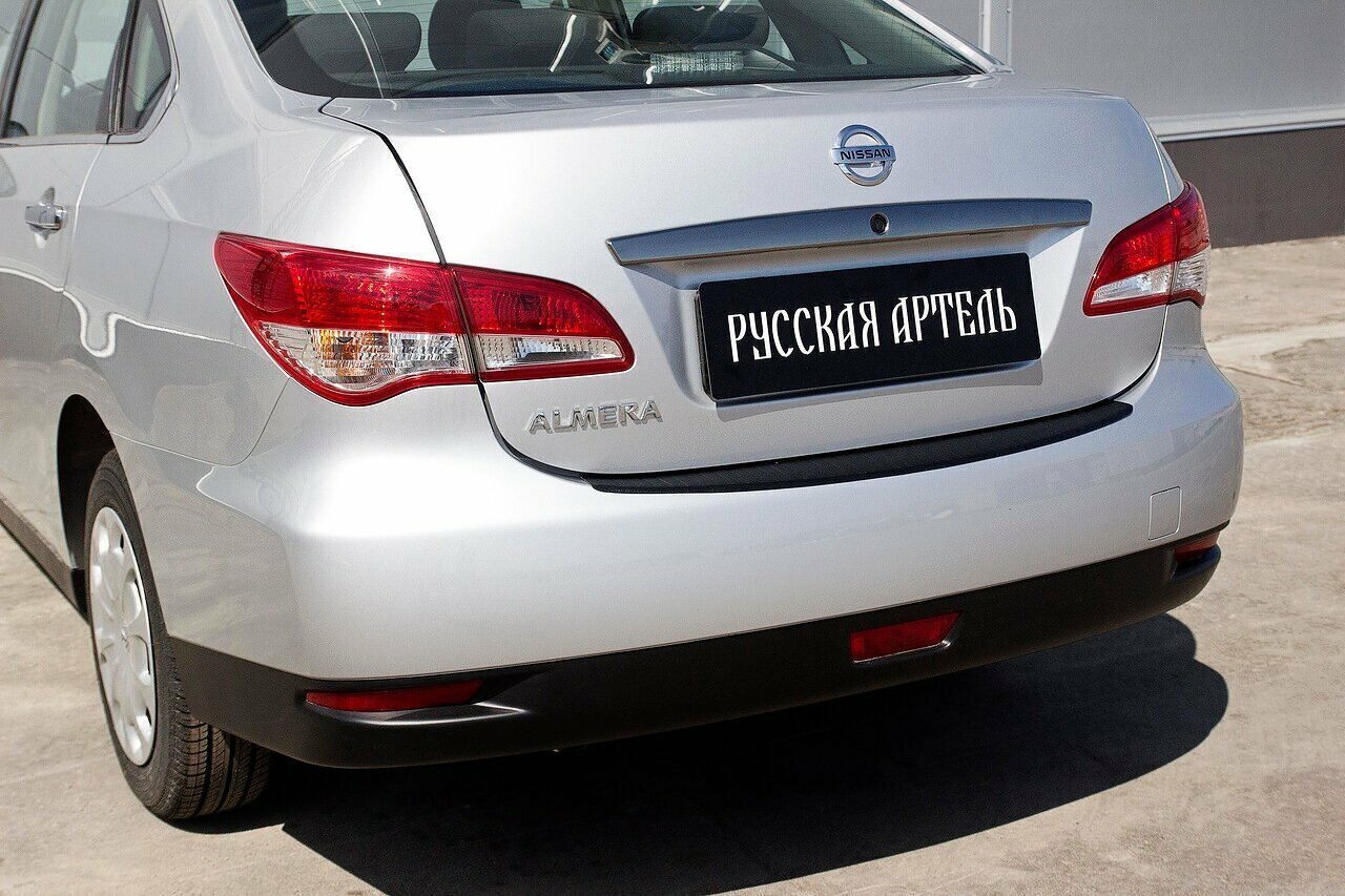 Накладка на задний бампер Nissan Almera 2014-2018