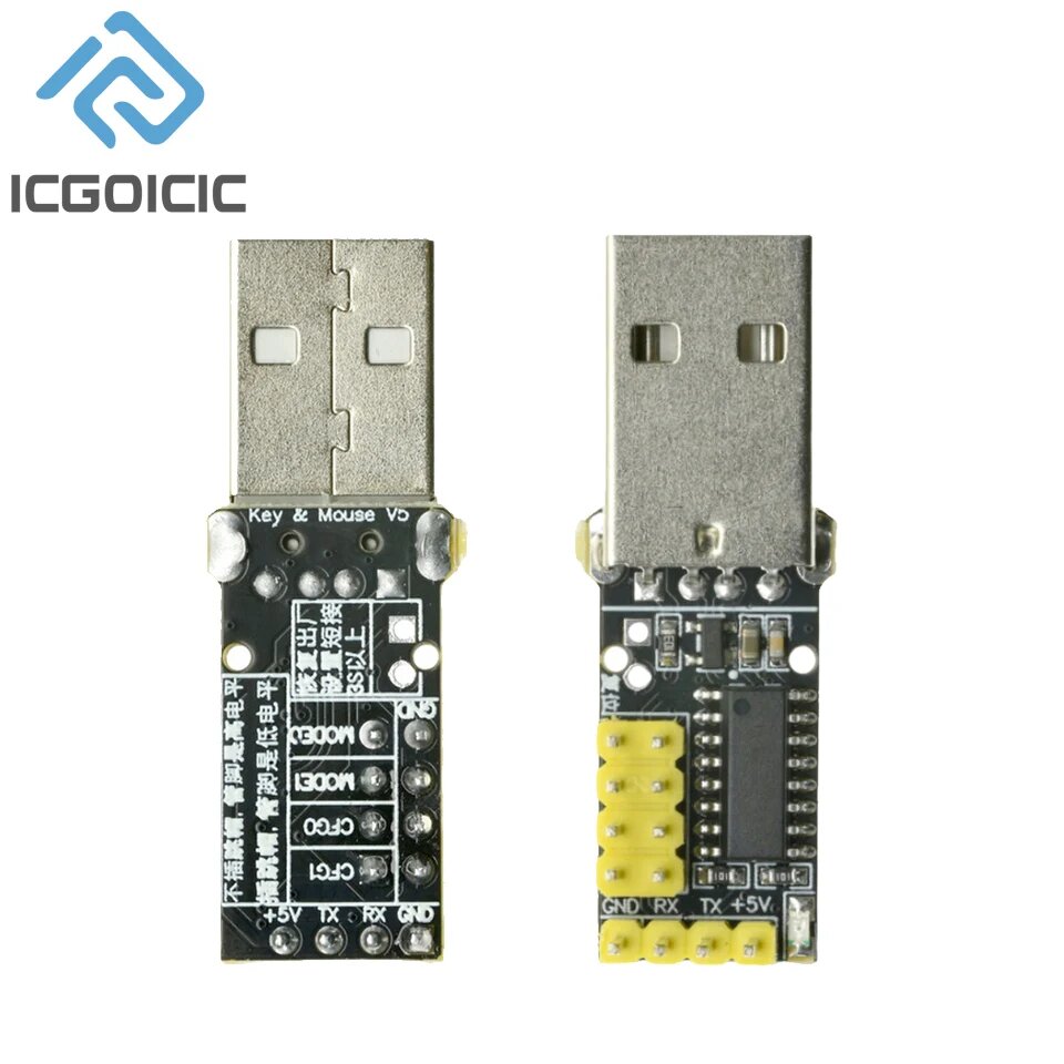 CH9329 Модуль UART/TTL Последовательный порт к USB HID Полная клавиатура Мышь Привод Бесплатная коробка для разработки игр