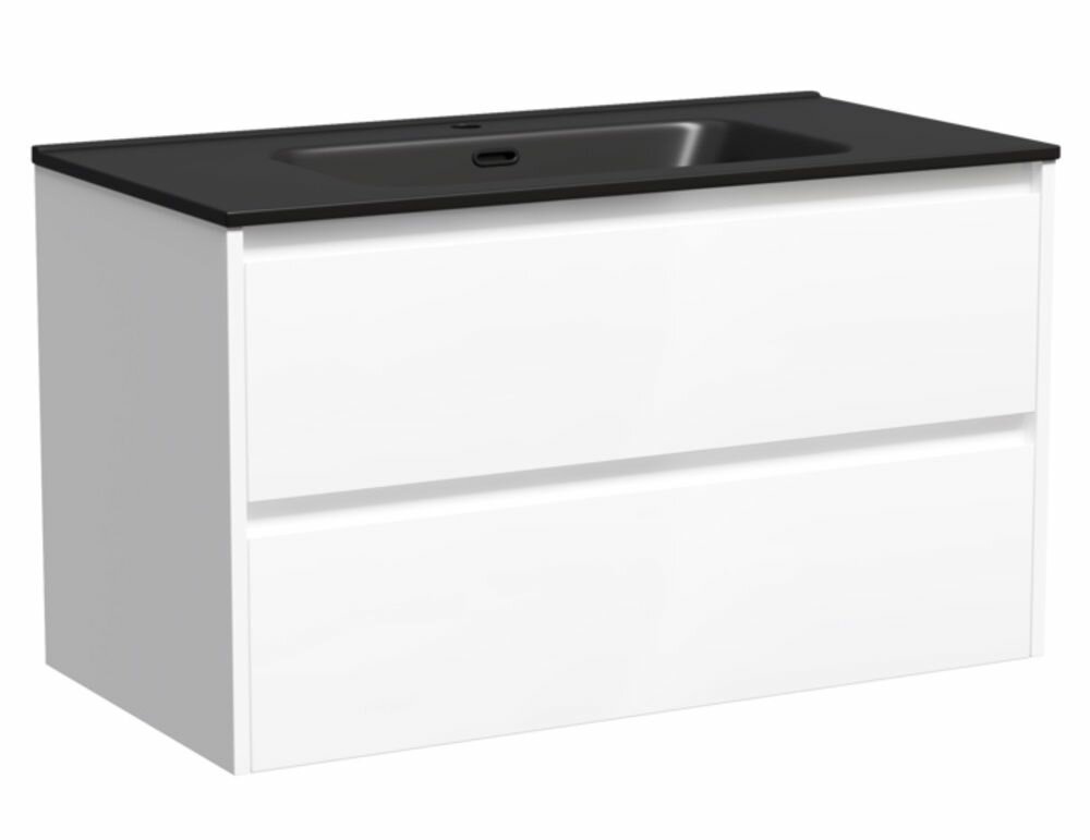 Тумба с раковиной Sancos Libra 90 белый глянец раковина Element 91 CN7002MB