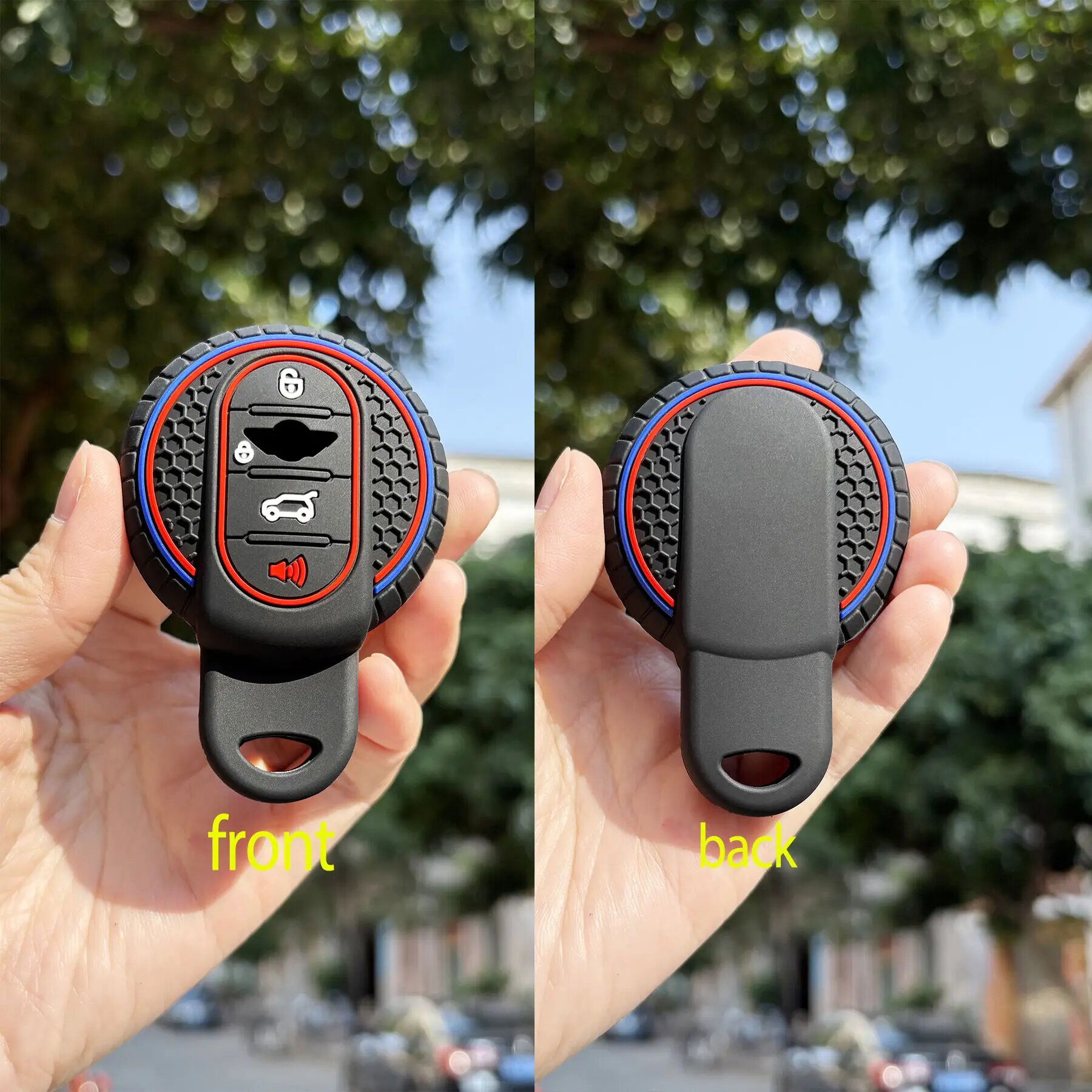Силиконовый Чехол Для Ключей BMW Mini R56 Cooper Clubman С Кнопкой-аксессуаром, Защита new 2line 1pc