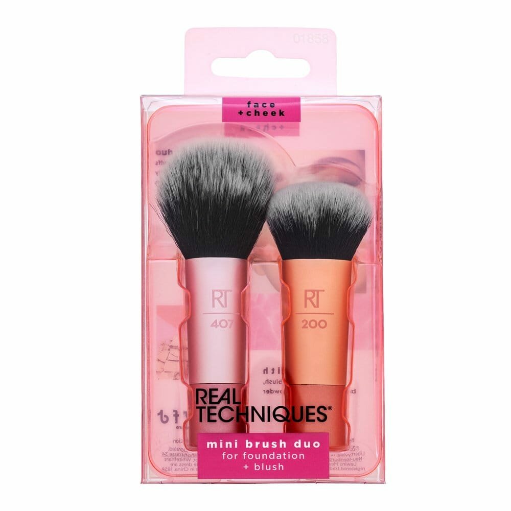 Набор аксессуаров для макияжа Real Techniques Mini Foundation & Blush Brush Duo