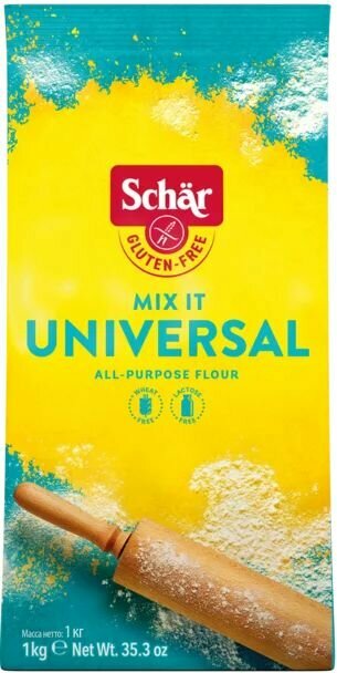 Безглютеновая пшеничная мука Schar Mix IT, 2 шт x 1 кг