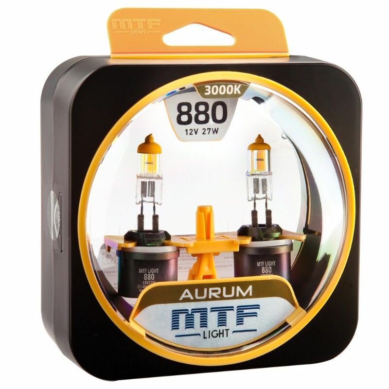 Автолампы H27(880) - Галогенные лампы MTF Light серия AURUM 3000K