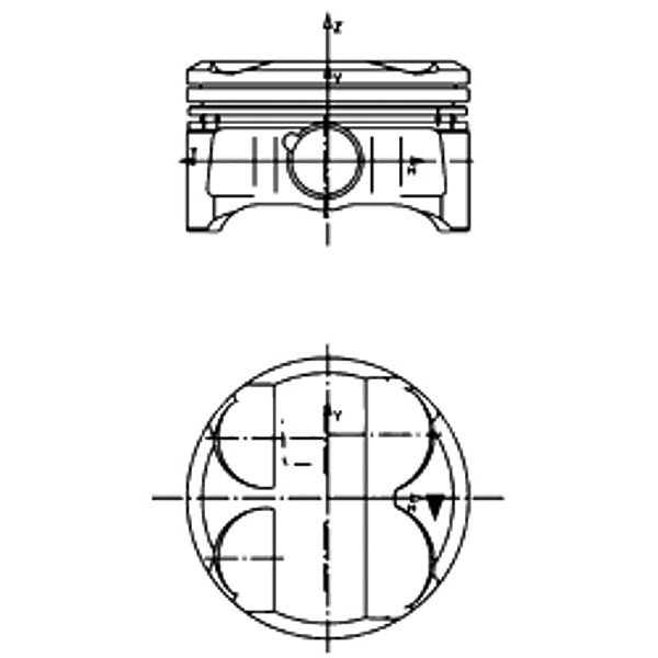 KOLBENSCHMIDT 40086610 (11257531564 / 11257531564 / 11257540064) поршень BMW (БМВ) 84,25