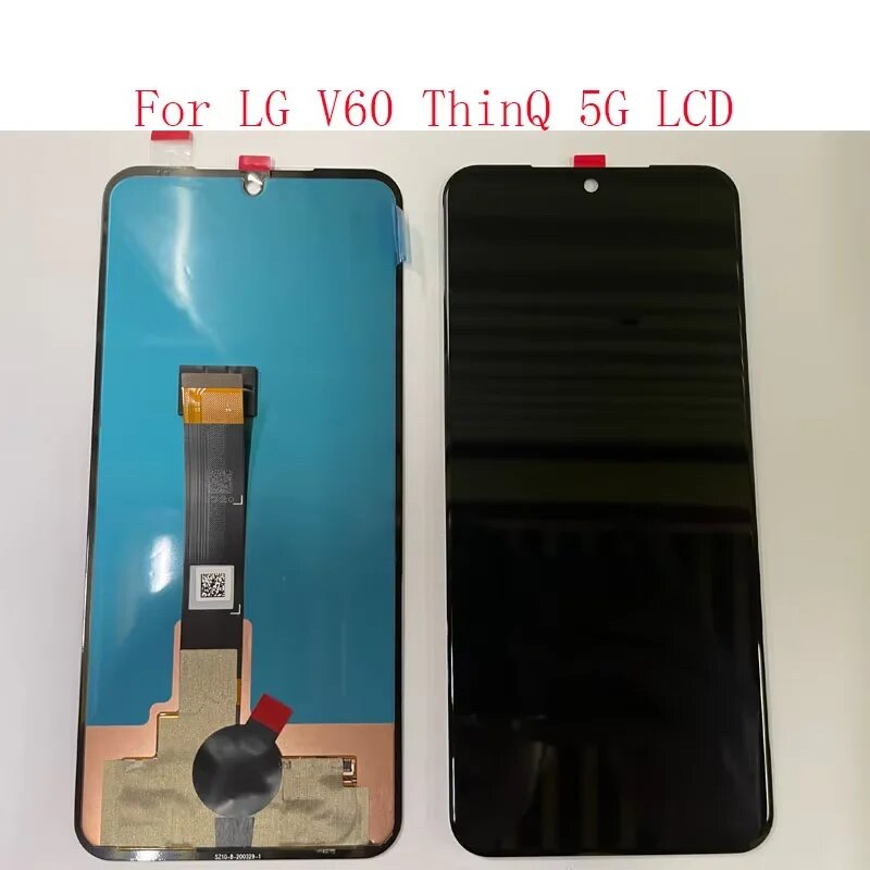 Оригинальный AMOLED LCD-дисплей для LG V60 ThinQ, LCD-дисплей для LG V60 ThinQ Black frame for Kor