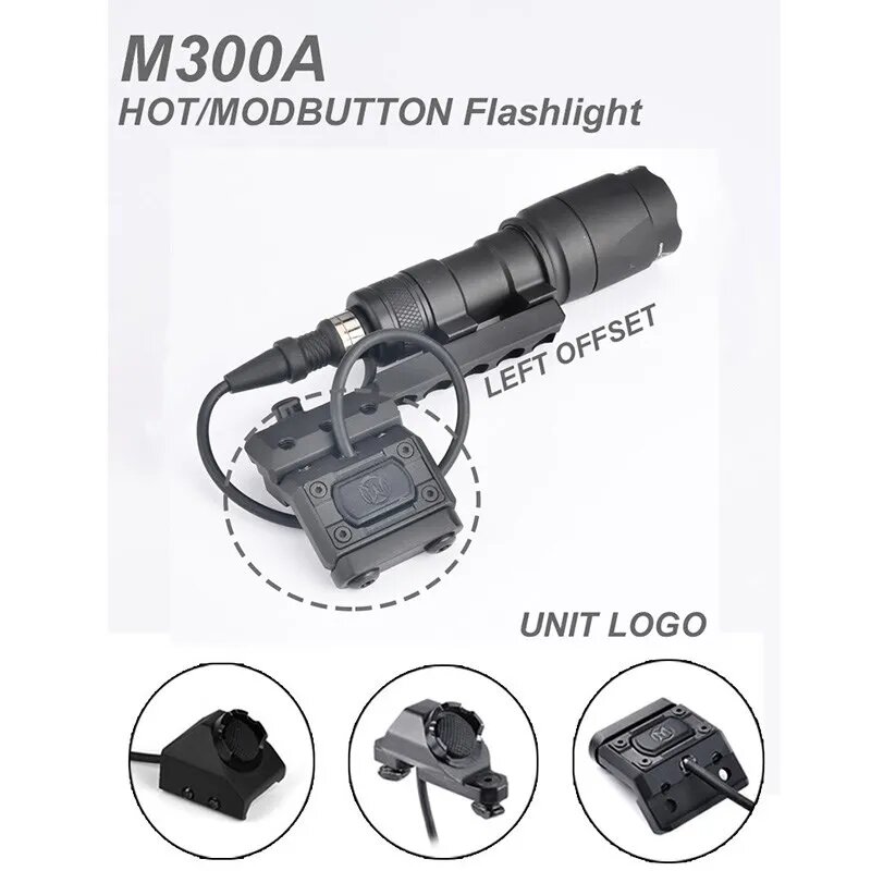 WADSN M300A MINI Scout Light DE Hot 20mm Rail — фото 1