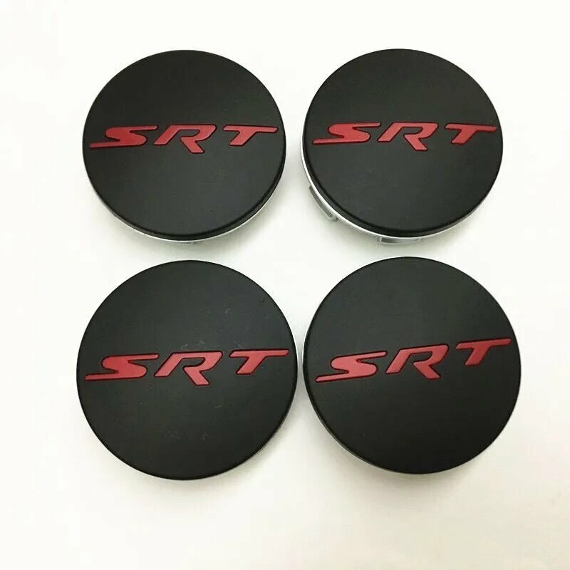 Колпачки заглушки на литые диски Dodge / Додж SRT 63/54 мм (1LB72TRMAA) 4 штуки