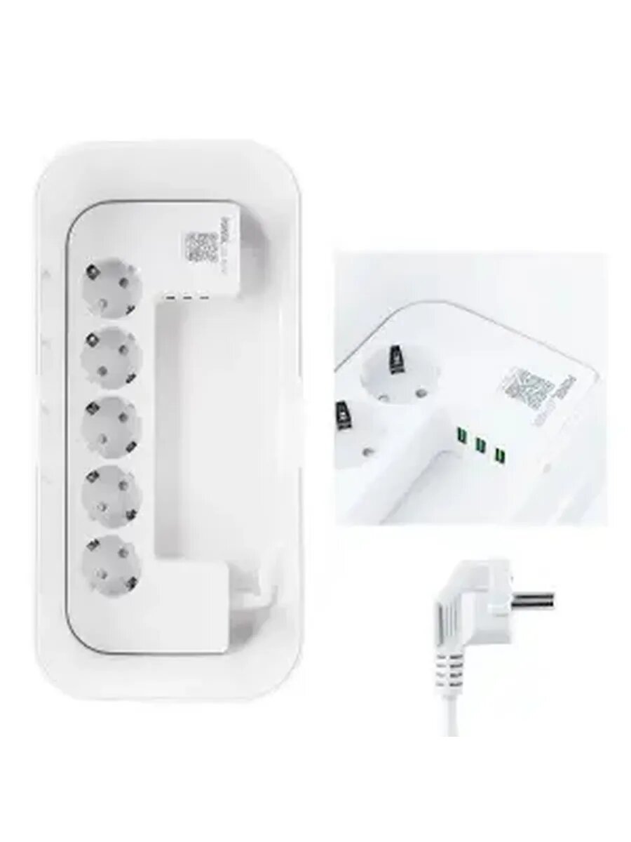 Удобный сетевой фильтр с USB и 5 розетками