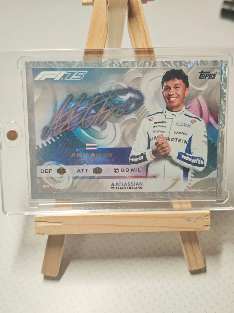 2025 Topps Turbo Attax F1 коллекционная карточка с автографом ALEX ALBON