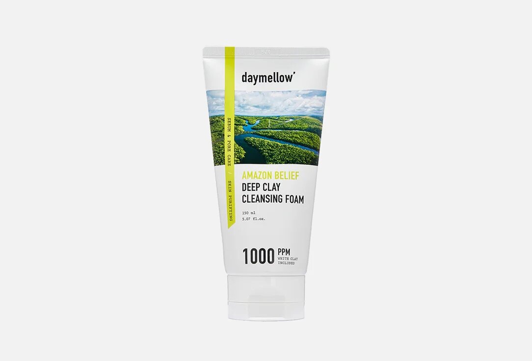 Daymellow' AMAZON BELIEF DEEP CLAY CLEANSING FOAM Очищающая пенка для лица 150мл