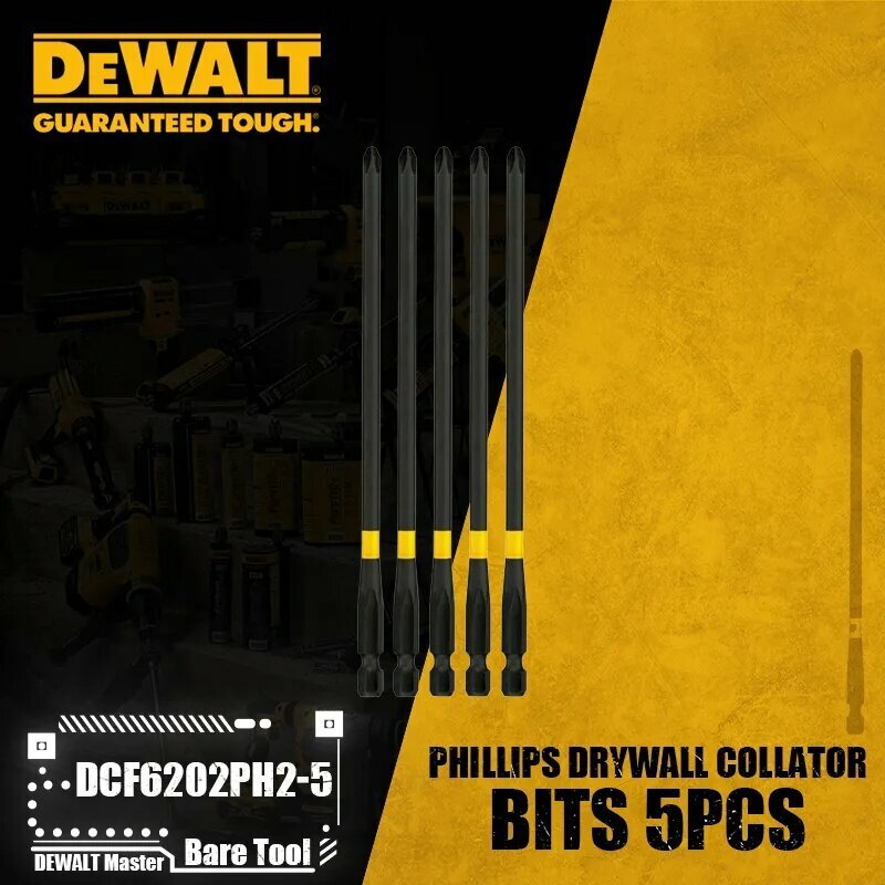DEWALT DCF6202PH2-5 Набор бит Phillips для гипсокартона, 5 шт. Для DCF620/DCF630/DCF6202 Принадлежности для инструментов