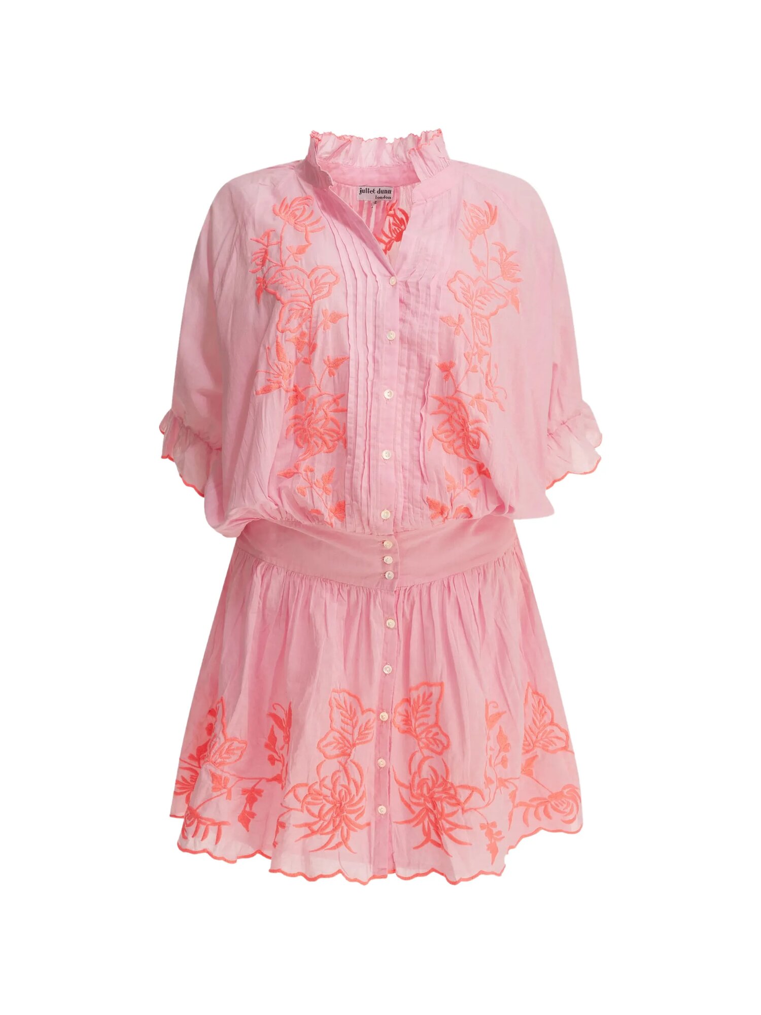 Платье Butterfly-embroidered mini dress
